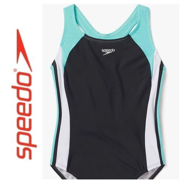 Speedo | Swim | Speedo Girls Sz Nwt Infinity Splice 1piece Swimsuit In ...